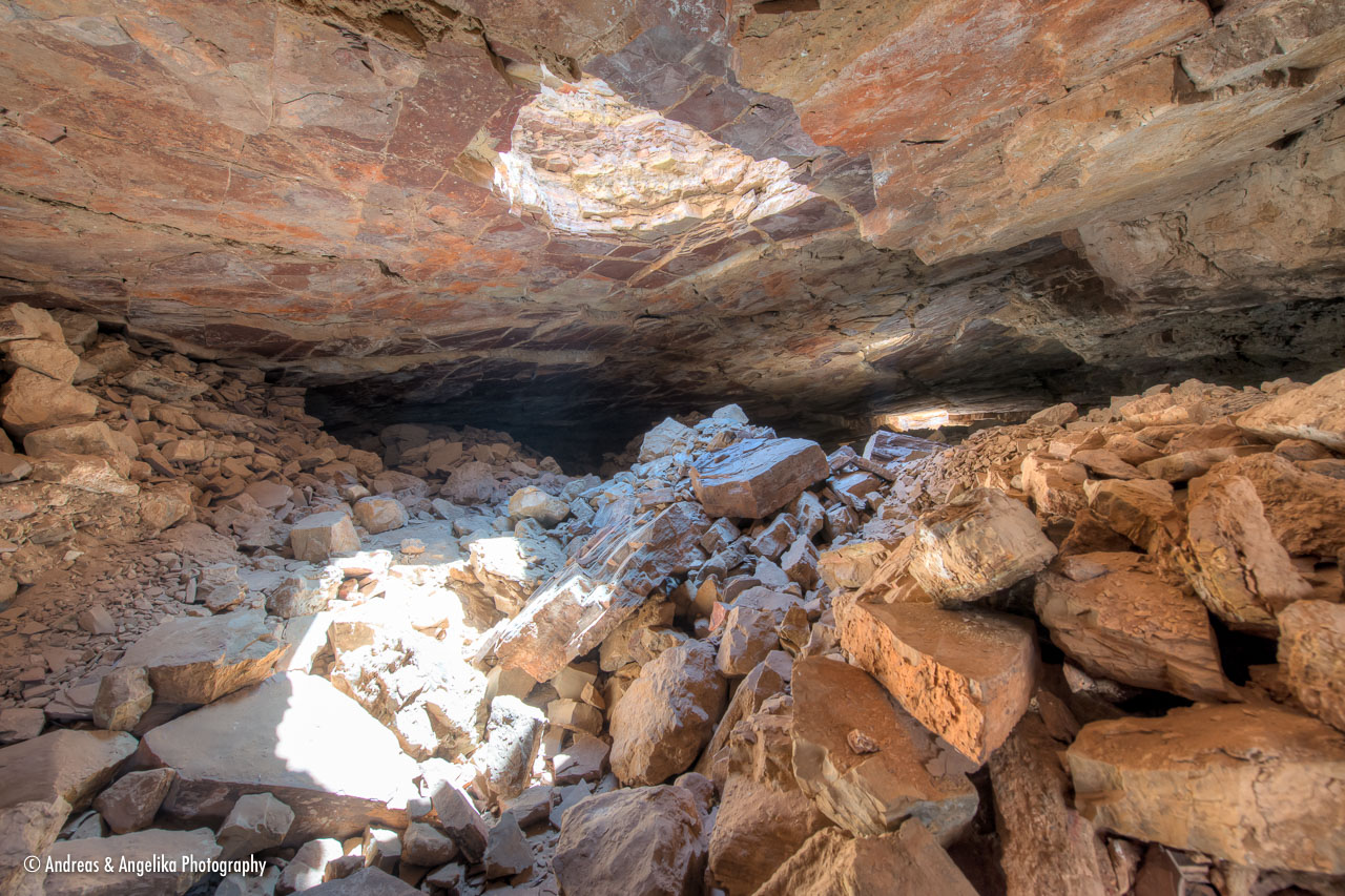 Inside a Caliche (natural nitrate) mine of the Oficina Santa Rita ...